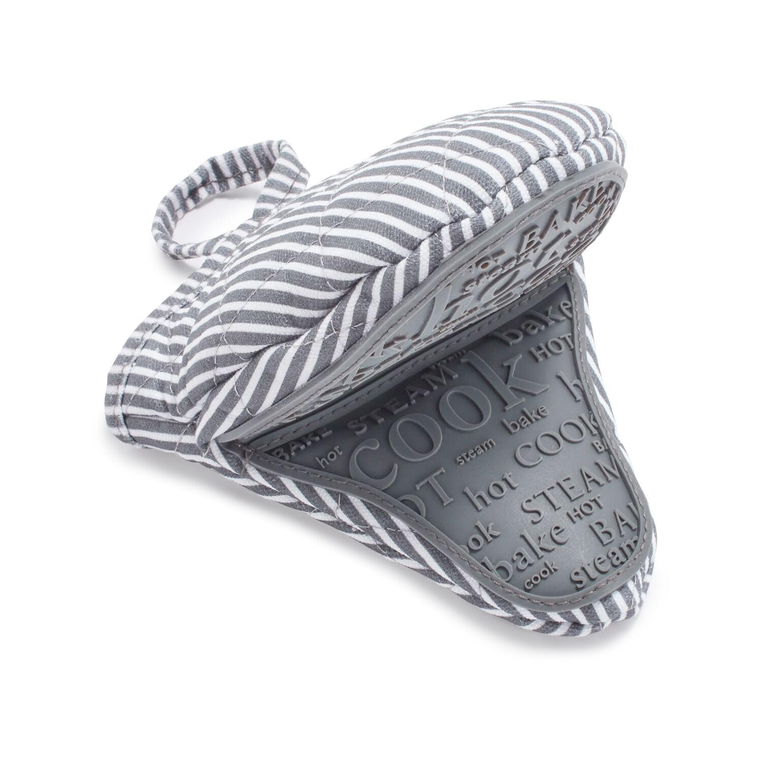 Sur La Table Silicone Striped Mini Pinch Mitt, Red