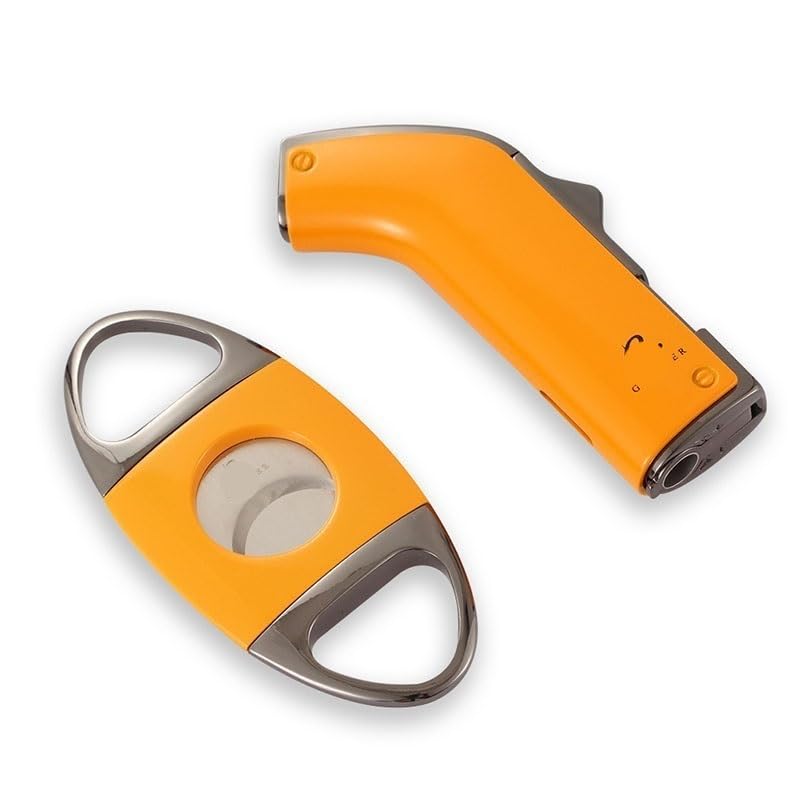 New Lighter Two-Piece Set, Fillable Gas, Windproof Flame, Easy to Carry, Suitable for Boyfriend Girlfriend Father (Color : C3)