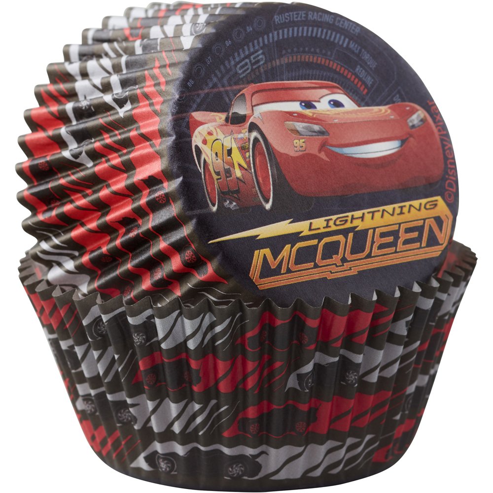 Wilton 50 Count Disney Pixar Cars 3 Cupcake Liners, Assorted