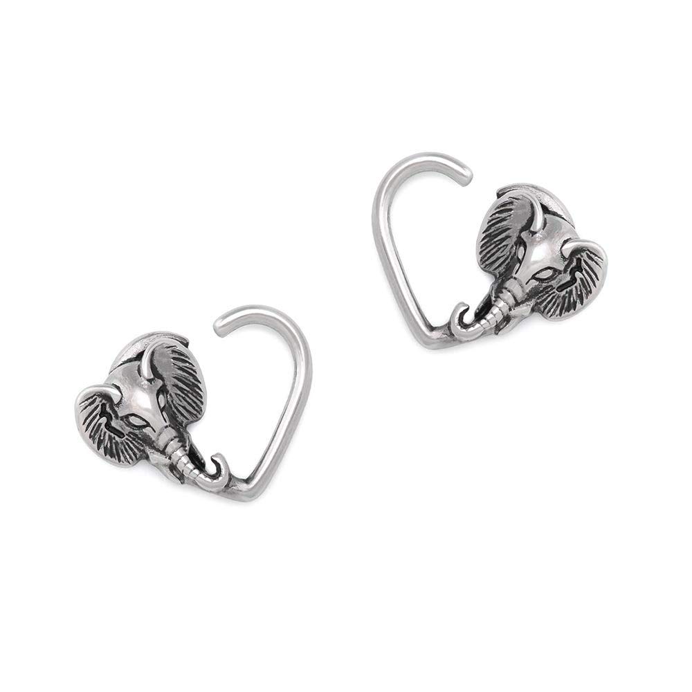 Painful Pleasures 16g Vintage Elephant Bendable Heart Ear Jewelry — Price Per 2