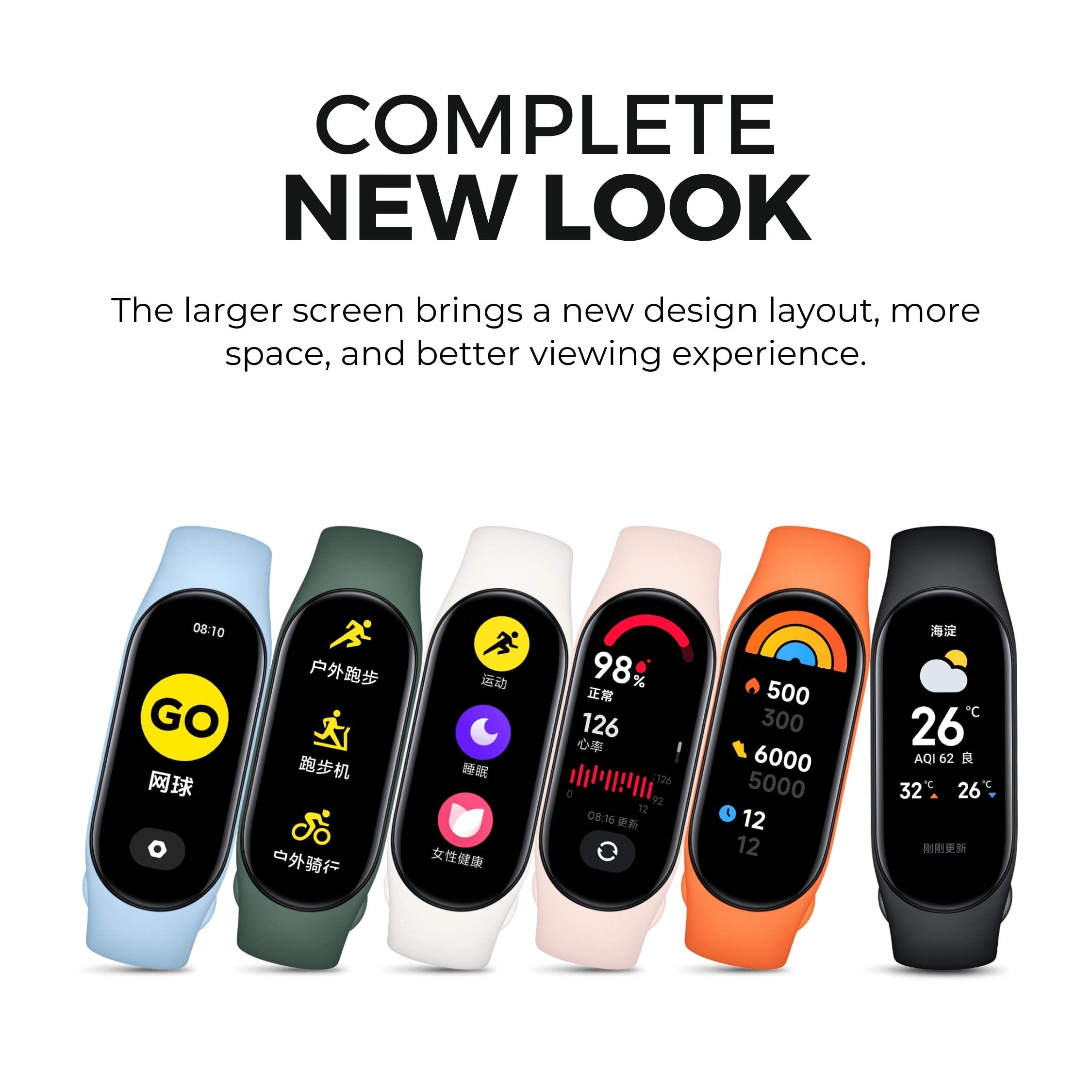 Xiaomi Mi Band 7 Smart Bracelet 6 Color AMOLED Screen Miband 7 Blood Oxygen Fitness Traker Bluetooth 5.2 Waterproof Smart Band