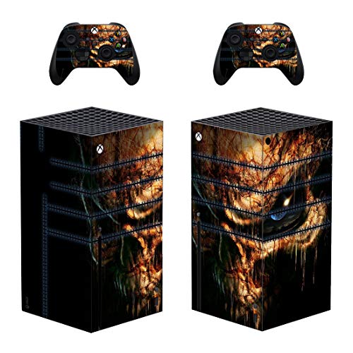 Protective Vinyl Skin Decal Cover for X-box-Series-X Console Wrap Sticker Skins with Two Free Wireless Controller Decals Paysage Color (only fit X-box-Series-X )
