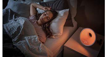 Philips SOMNEO Sleep & Wake-Up Light Therapy Lamp Sunrise Alarm and Sunset Fading Night Light, White (HF3651/60)