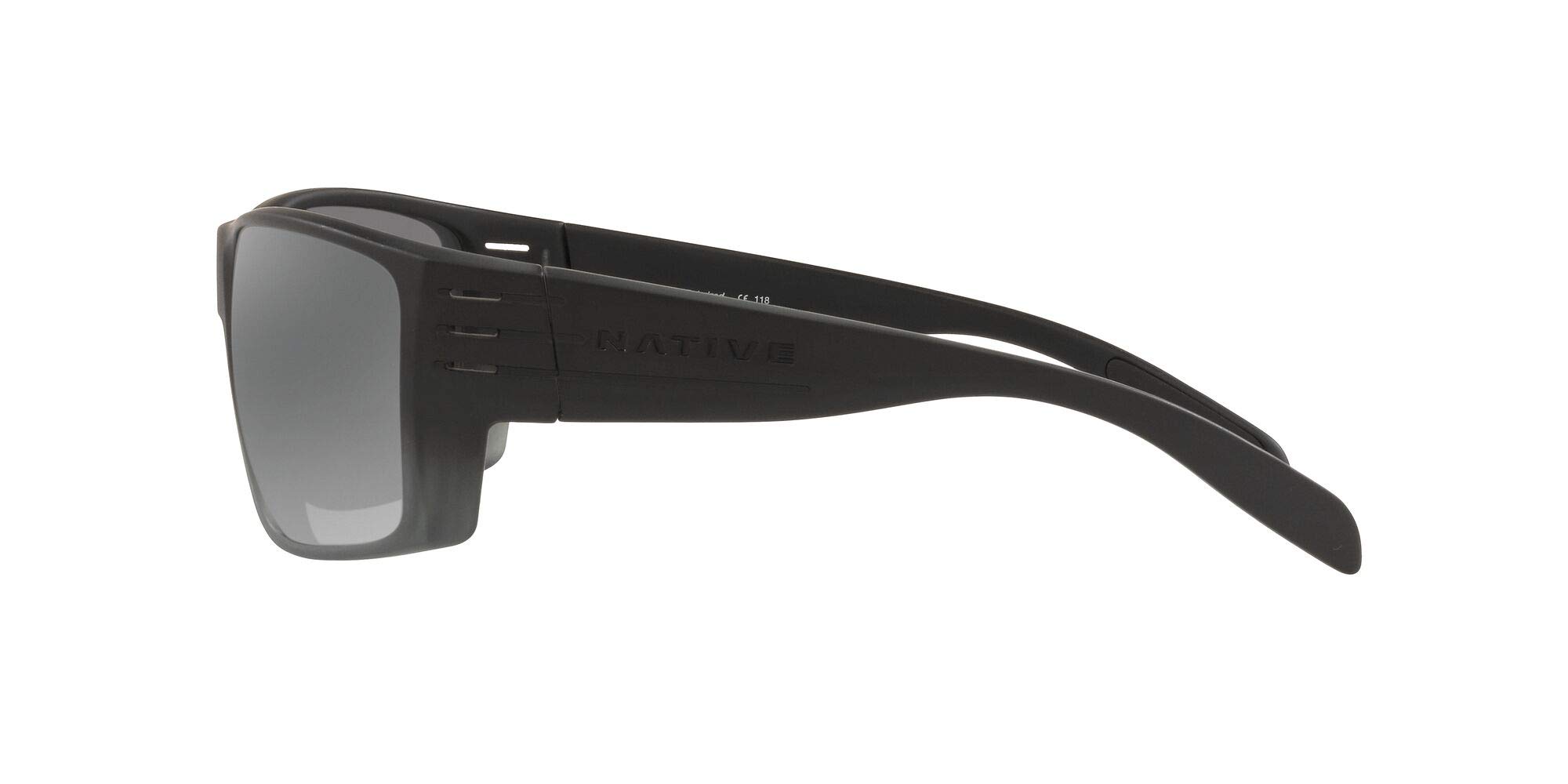 Native Eyewear Griz Rectangular Sunglasses, Desert Tan/Grey Polarized, 66 mm