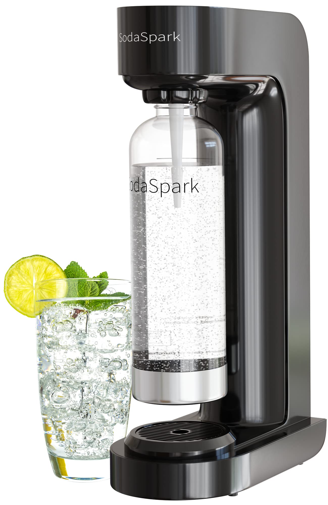Soda Maker with BPA Free Bottle - CO2 Powered One Touch Fizz Control - Fresh Sparkling Water Maker - Homemade Sparkle Seltzer Streaming Machine, Carbonated Water Machine for Home [C02 NOT INCLUDED]