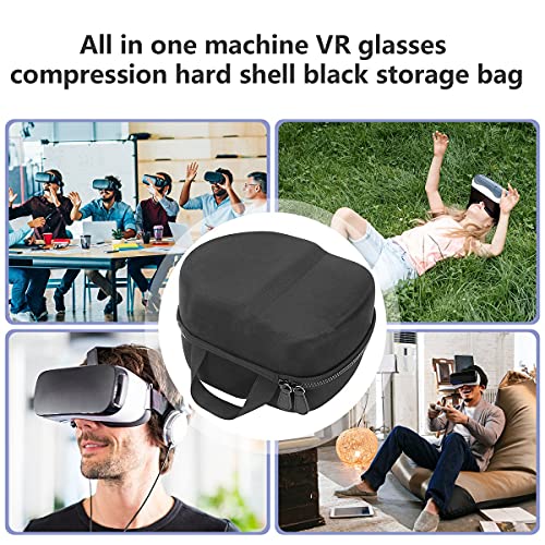 Storage Bag Hard Protective Cover Storage Bag Carrying Case for Oculus Quest 2 Virtual Reality Headset Glasses Case - Black 20x25x14cm