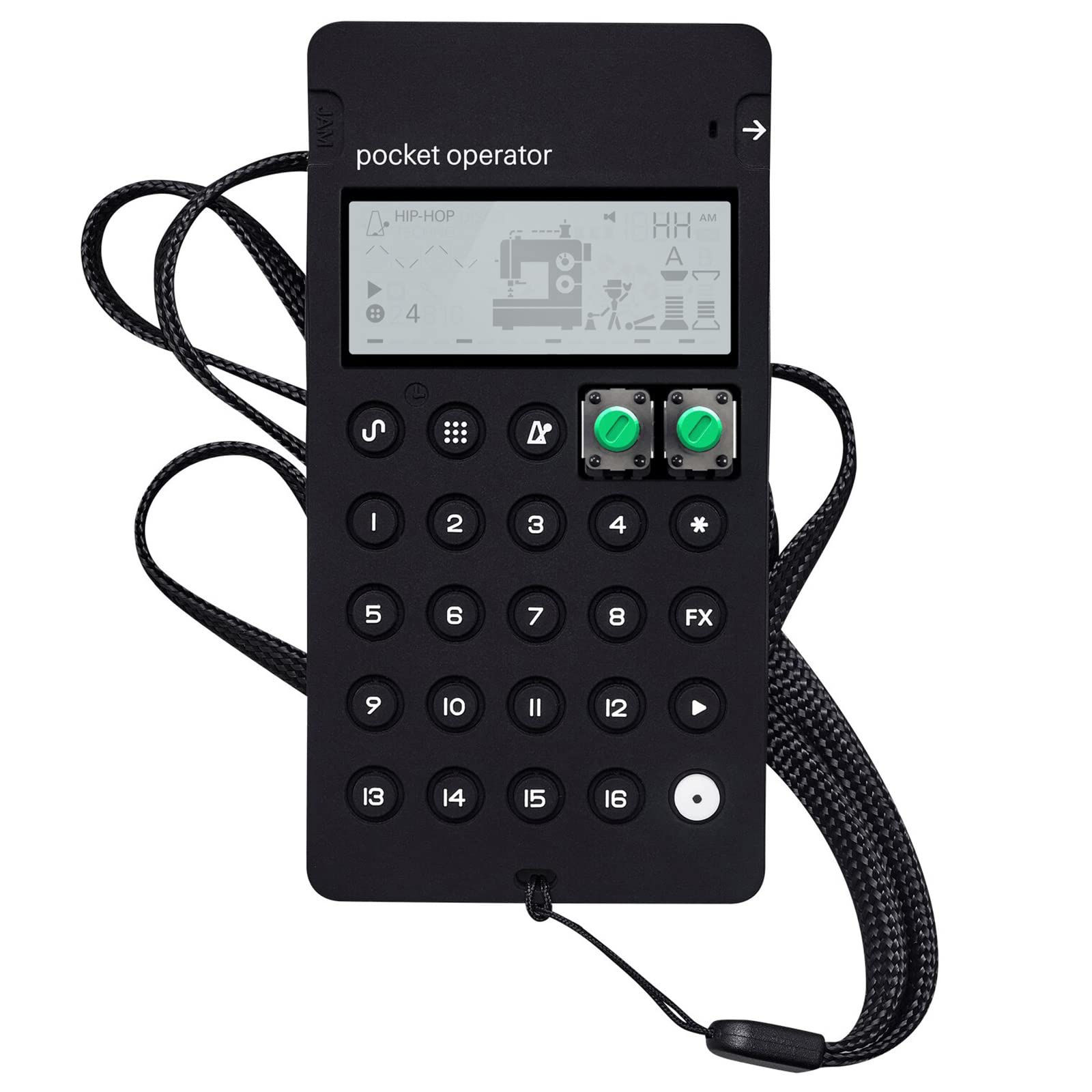 Teenage Engineering CA-X Universal Case for Pocket Operators (Silicone Cover, Professional Touch Buttons, Non-Slip Feet, Battery Protection), Black