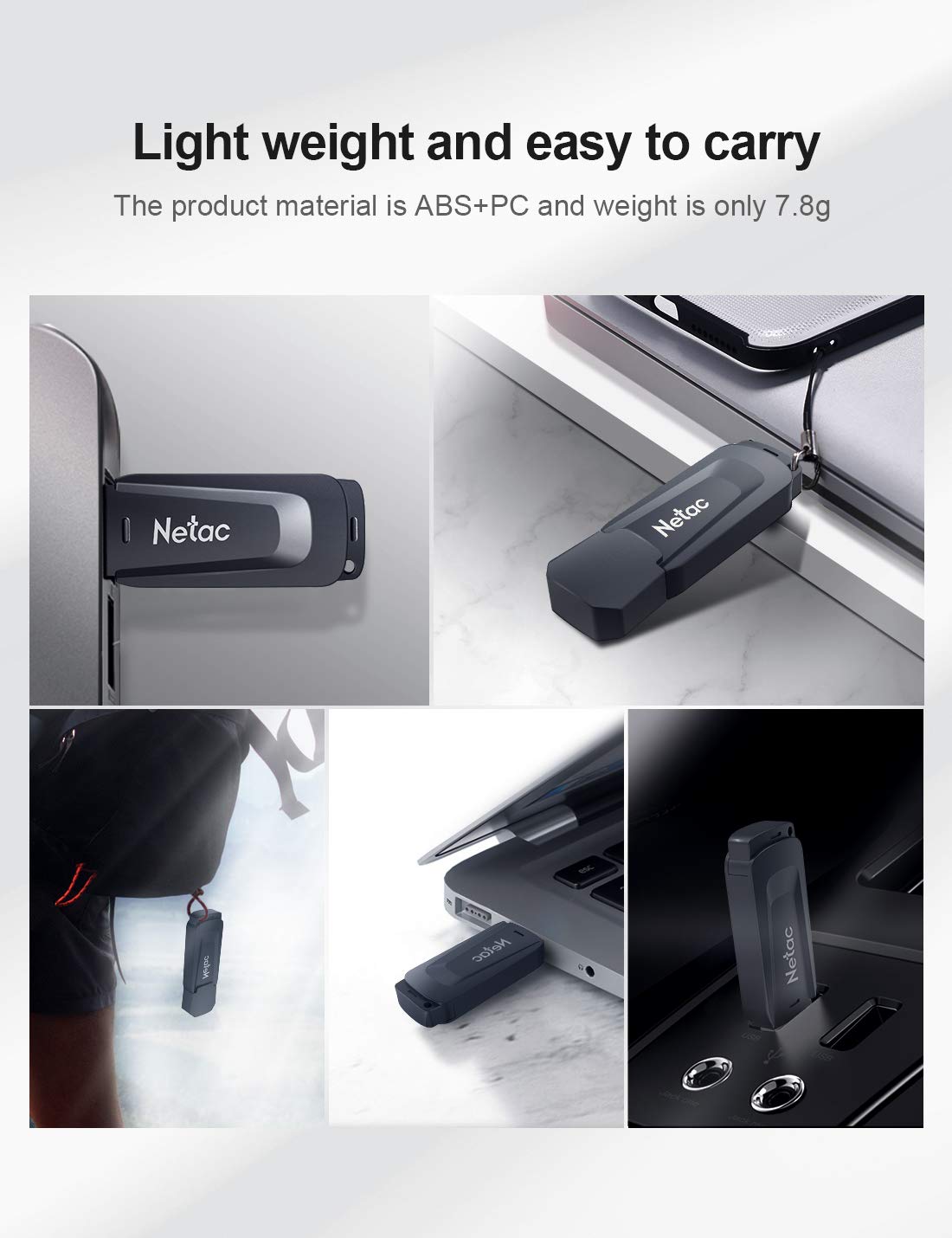 Netac Thumb Drive 32GB Flash Drive 3.0 USB Sticks 32GB Jump Drive, Read Speeds up to 90MB/s