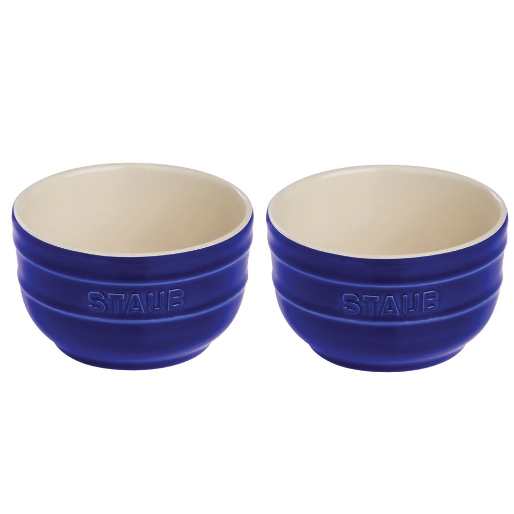 STAUB Ceramics Prep Bowl Set, 2-piece, Dark Blue