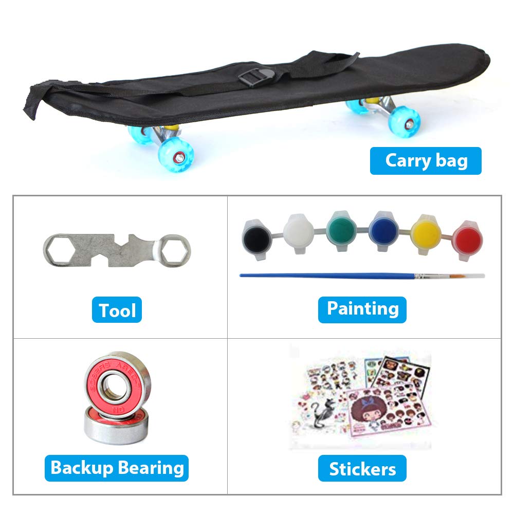 PHOEROS Skateboards -Standard Skateboards for Kids Boys Girls Youths Beginners Starter-Complete Skate Boards 31''x 8''Canadian Maple Pro Cruiser
