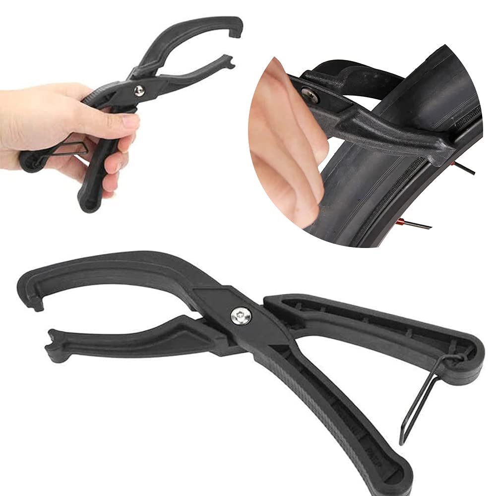 PiAEK Bike Tyre Removal Clamp, Bike Rim Protector Tool, Convenience Bicycle Tire Changer, Bicycle Tyre Tool for Difficult to Remove Bicycle Tyres
