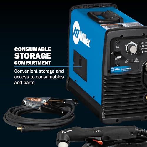 Miller 907583001 Spectrum 875 Plasma Cutter Machine - Plasma Cutting Equipment with XT60 Torch & 50-ft. Cable - Powerful & Compact Plasma Cutters 230/208V 1 PH for 7/8" Mild Steel Cutting (51 lbs)