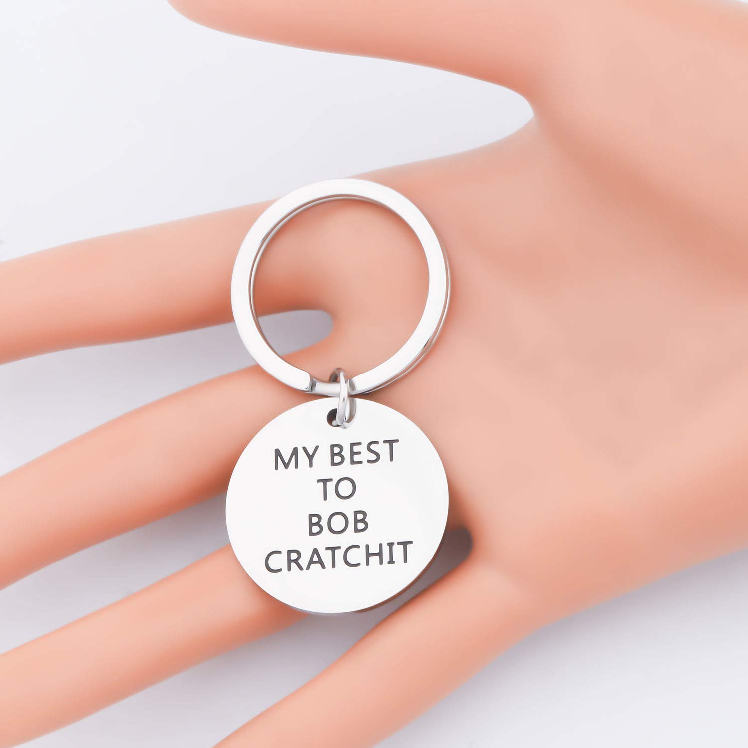Schitts Creek Gifts David Rose Quote Gift Rose Apothecary Schitts Creek Gift David Rose Keychain (My best to bob cratchit)