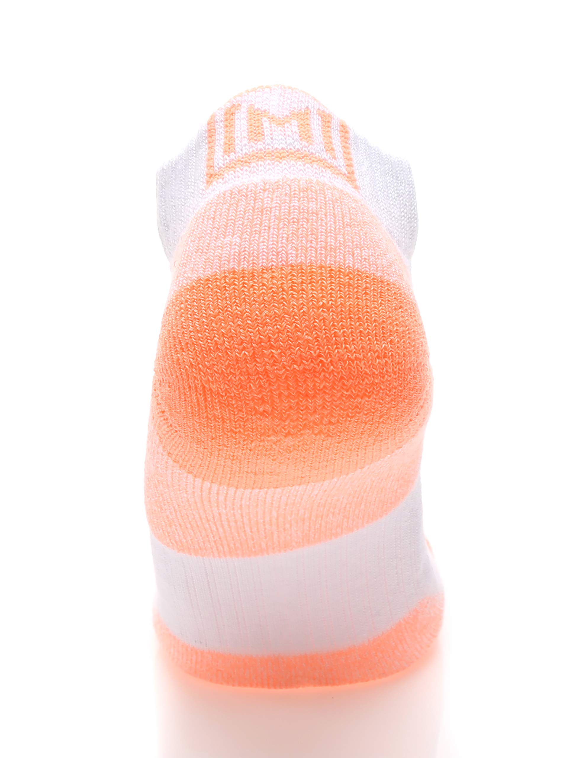 MIRMARU 401M High Performance 6 Pairs Low Cut Athletic Running Cushion Socks (3W/Black,3W/Grey)