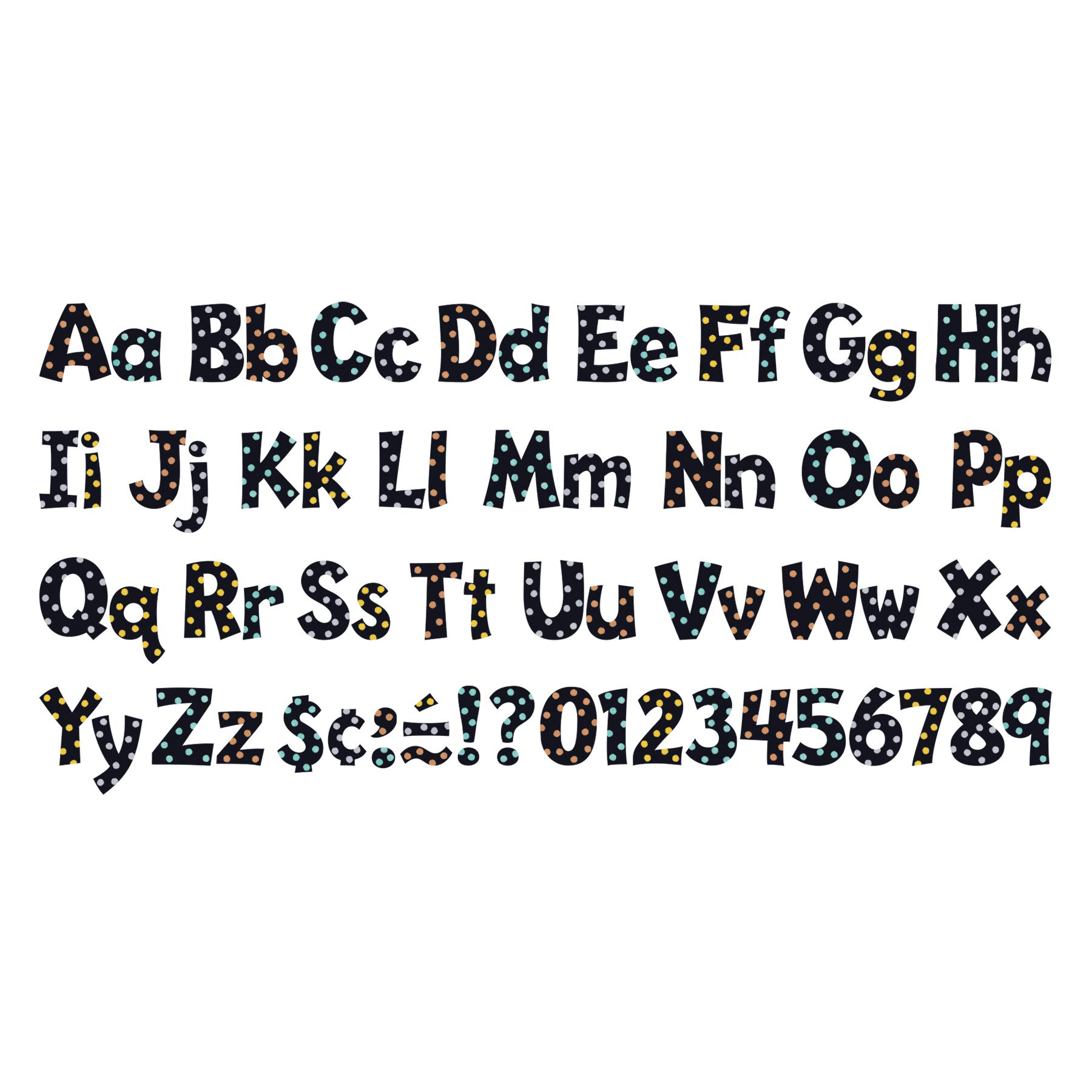Metal Dots 4" Playful Combo Ready LettersĀ®
