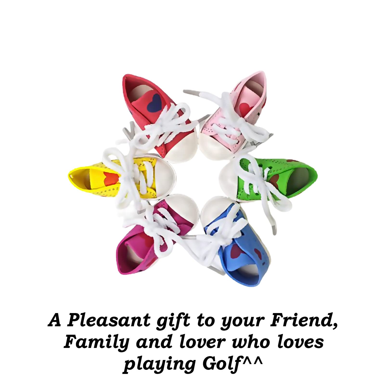 U1-Golf Tee 3 Piece Set Sneakers Golf Tee Holder, Golf Tee Hanger, Loss Prevention Tee Rings, Golf Accessories