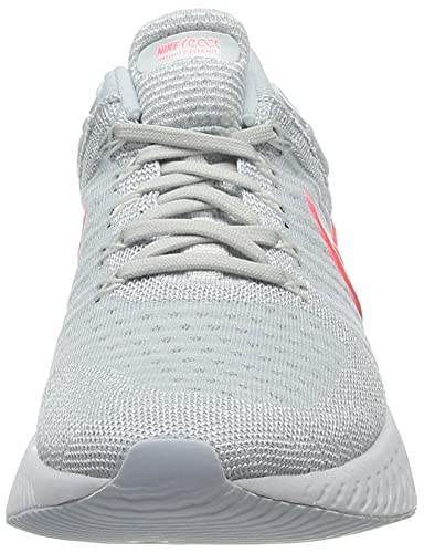 Nike React Infinity Run Flyknit Women's Running Shoe,Pure Platinum/Sunset Pulse/Football Grey/Bright Crimson, 8.5 M