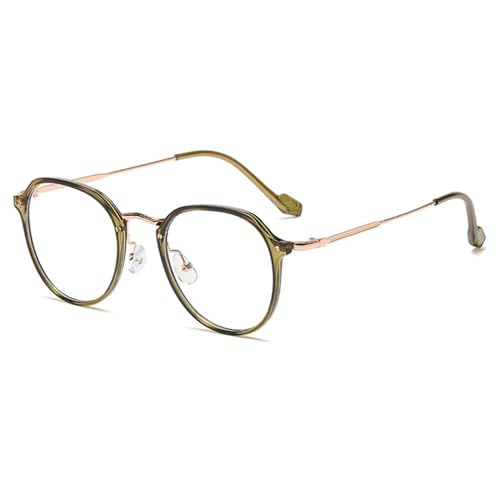 Metal Frame Anti Blue Light Glasses For Men And Women Retro Glasses Eyewear (Color : C3, Size : One size)