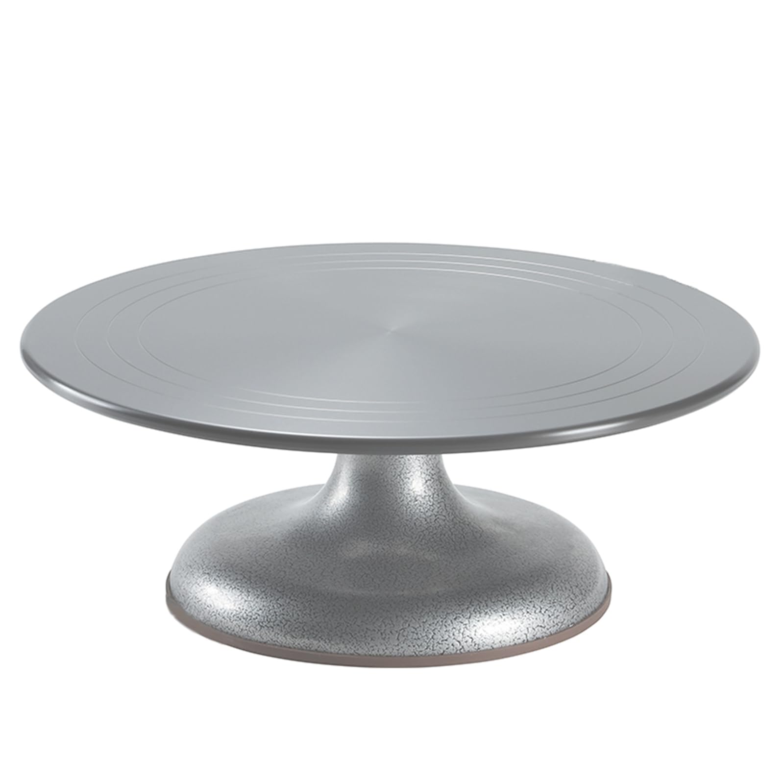 Suuker Aluminium Alloy Revolving Cake Stand,Professional 12 Inch Rotating Cake Turntable,Dessert Stand,Ideal Cake Decorating Supplies for Cake Decorations,Cupcakes and Pastries(Silver)