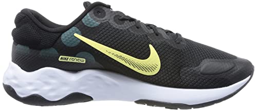 Nike Renew Ride 3 Mens Running Trainers Sneakers Shoes, Black/Lemon Chiffon, 11.5 M US