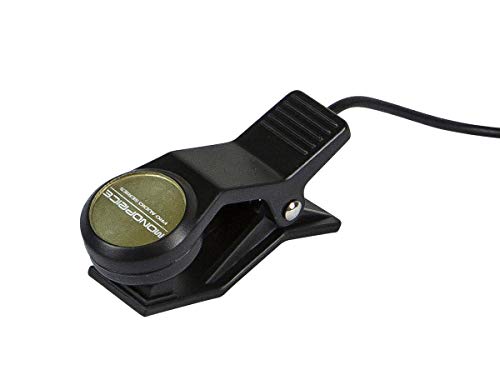 Monoprice Clip On Pickup - 1/4-Inch Straight Plug, Easy Tuning, 8 Foot Cable, Black