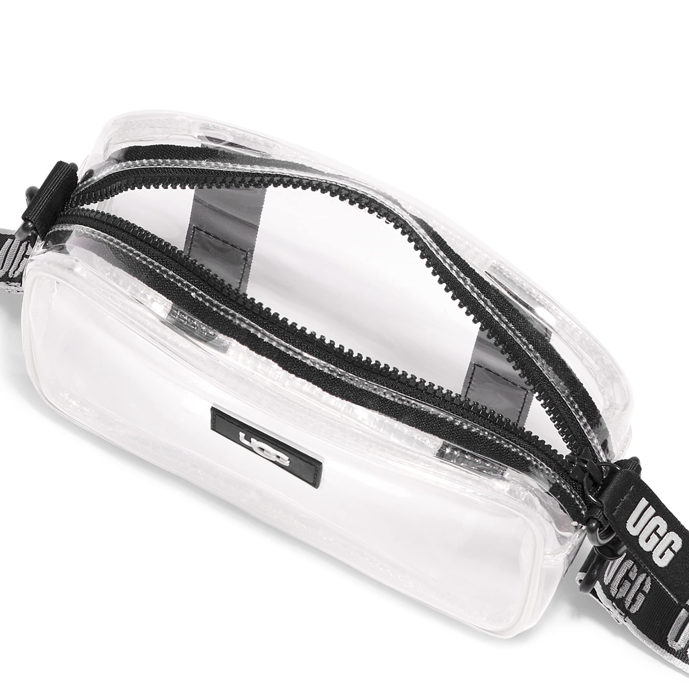 UGG Women's Janey Ii Transparent Handbag, Black Clear, O/S
