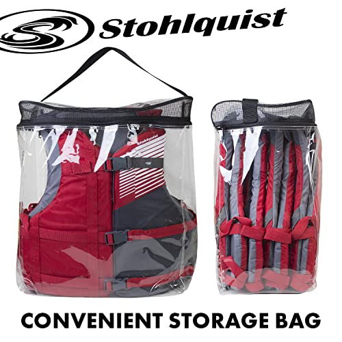 Stohlquist Fit Adult PFD Life Vest , Green & Black [4-Pack]