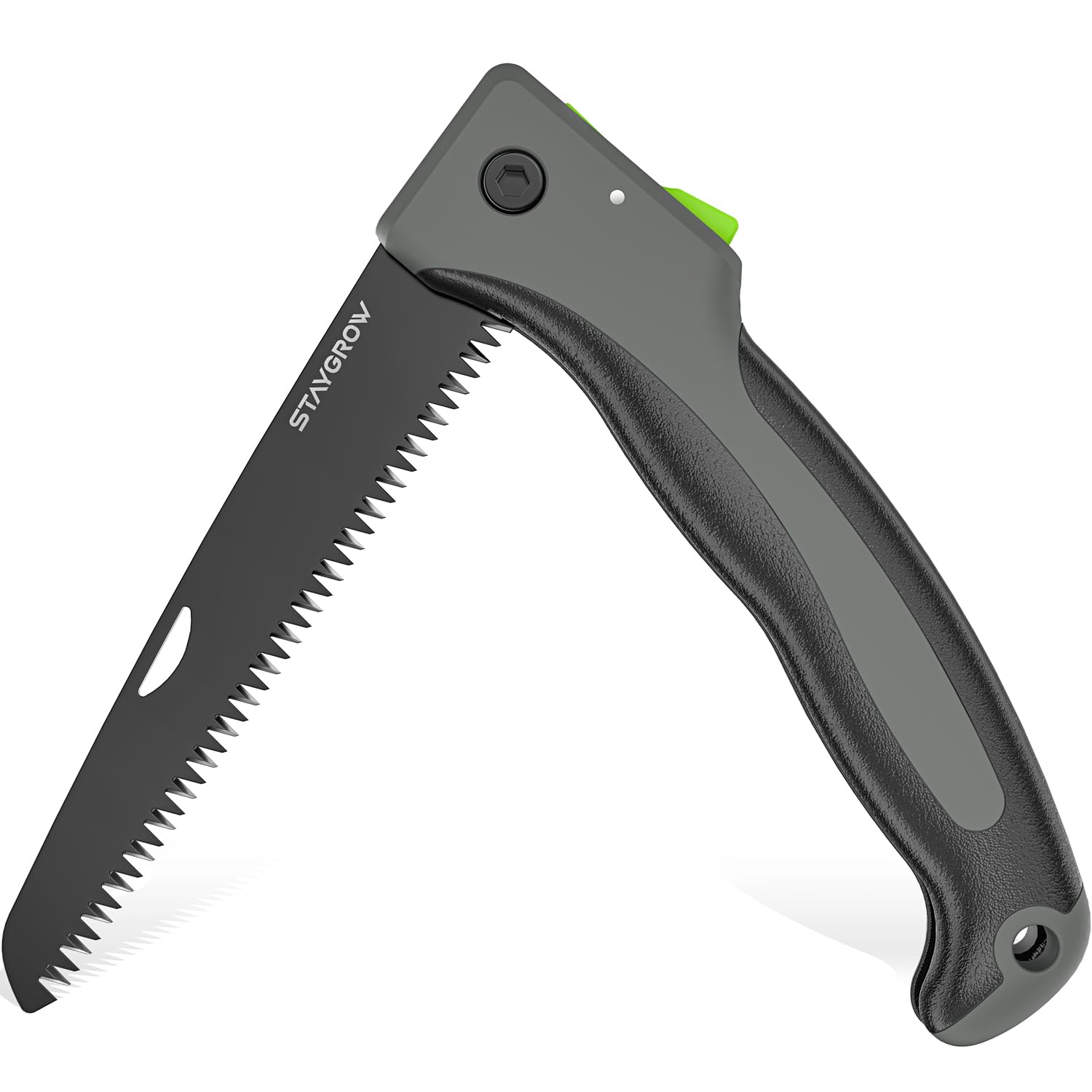 STAYGROW 7-Inch Folding Hand Pruning Saw, Heavy Duty Foldable Garden Saws with 7” Hardened SK5 High Carbon Steel Blade for Tree Trimming, Live/Dry Wood Cutting, Camping, and Hiking