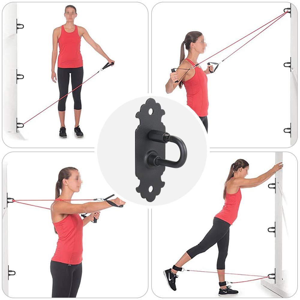 Resistance Band Wall Anchor Workout Anchor for Suspension Training, Body Weight Straps, Home Gym, Physical Therapy Exercise and Stretching, Yoga Swings SELEWARE