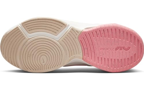 Nike Women's Air Zoom Bella 6 Sneakers, White Pink, 8.5