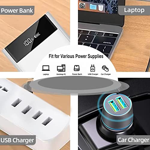 YANZHI PS5/PS4 Controller Charger Charging Cable 2 Pack 4FT for Playstaion 4/5, PS4 Slim/Pro, Xbox/Xbox one/Xbox Series X/Xbox Series S