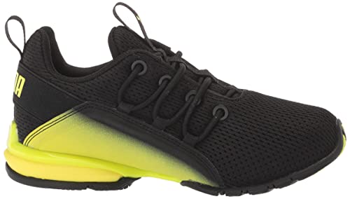 PUMA Axelion Interest Fade JR Boys Youth Running 4 M US Big Kid BlackYellow