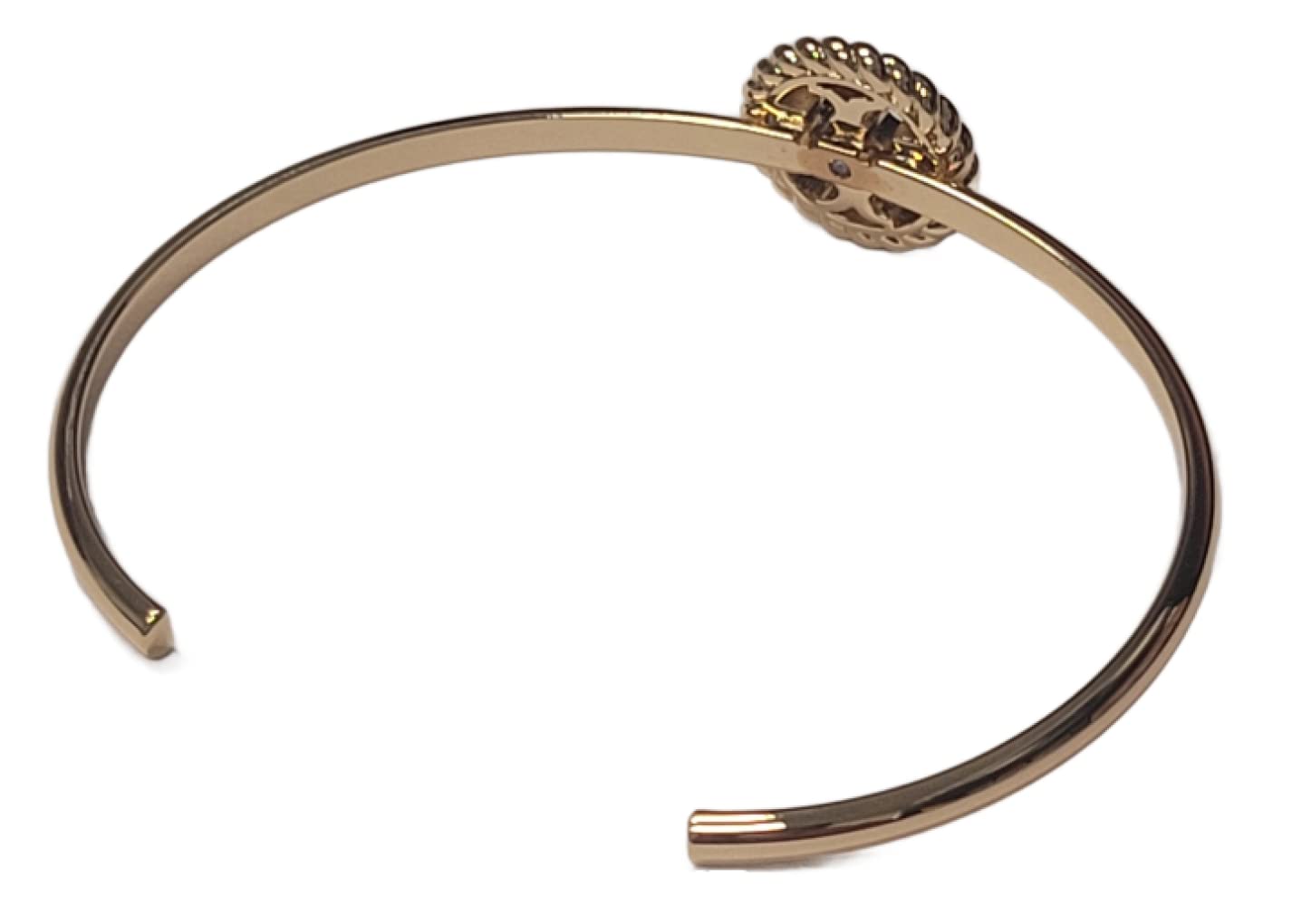 Tory Burch 136614 Tory Gold Tone Rope Logo Women's Cuff Bracelet