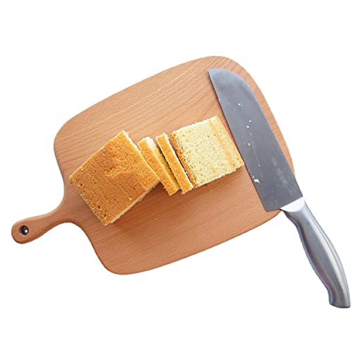 Wood Cutting Board With Handle,Large Wooden Chopping Board for Kitchen,Charcuterie Boards Meat Cheese Pastry Fruit Bread Board,Serving Board Butcher Block,tabla de picar cocina16X9''
