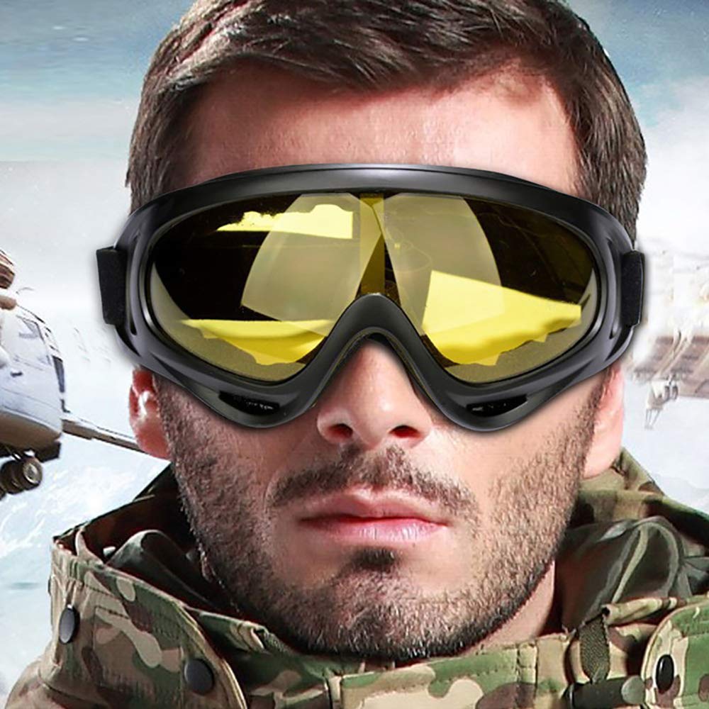 Peicees Pack of 4 Ski Goggles for Women Men Kids Snow Sports Motorcycle Snowboard Goggles