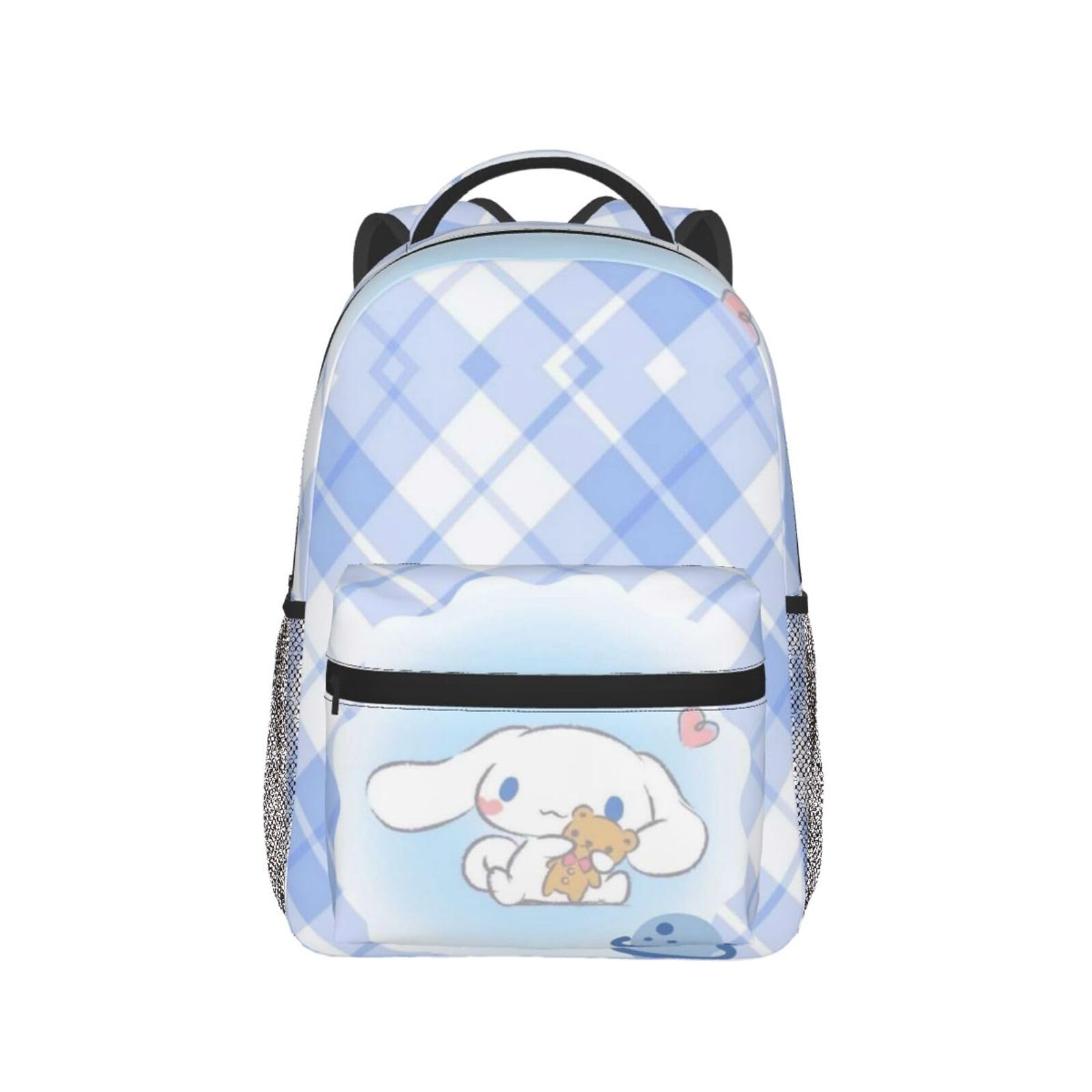 RIDD Cinnamoroll Backpack Anime Lightweight Backpack Kawaii 3d Printed Backpack Work Canvas Durable Backpack With Keychain