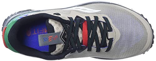 Saucony Women's Peregrine 11 Trail Running Shoe, Light Grey/Green, 7.5 M