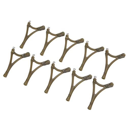 SUNGOOYUE Fish Tackle Carp Rigs,10Pcs Carp Fishing Accessories Anti Knotting System Side Bend Rolling Swivel Fish Tackle Carp Rigs Tool with O Connector