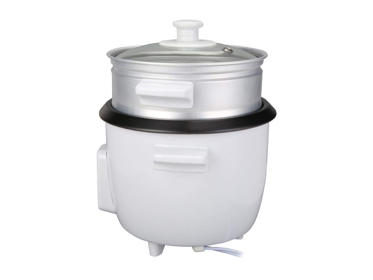 Tayama Rice Cooker with Steam Tray 3 Cup, White (RC-03R)