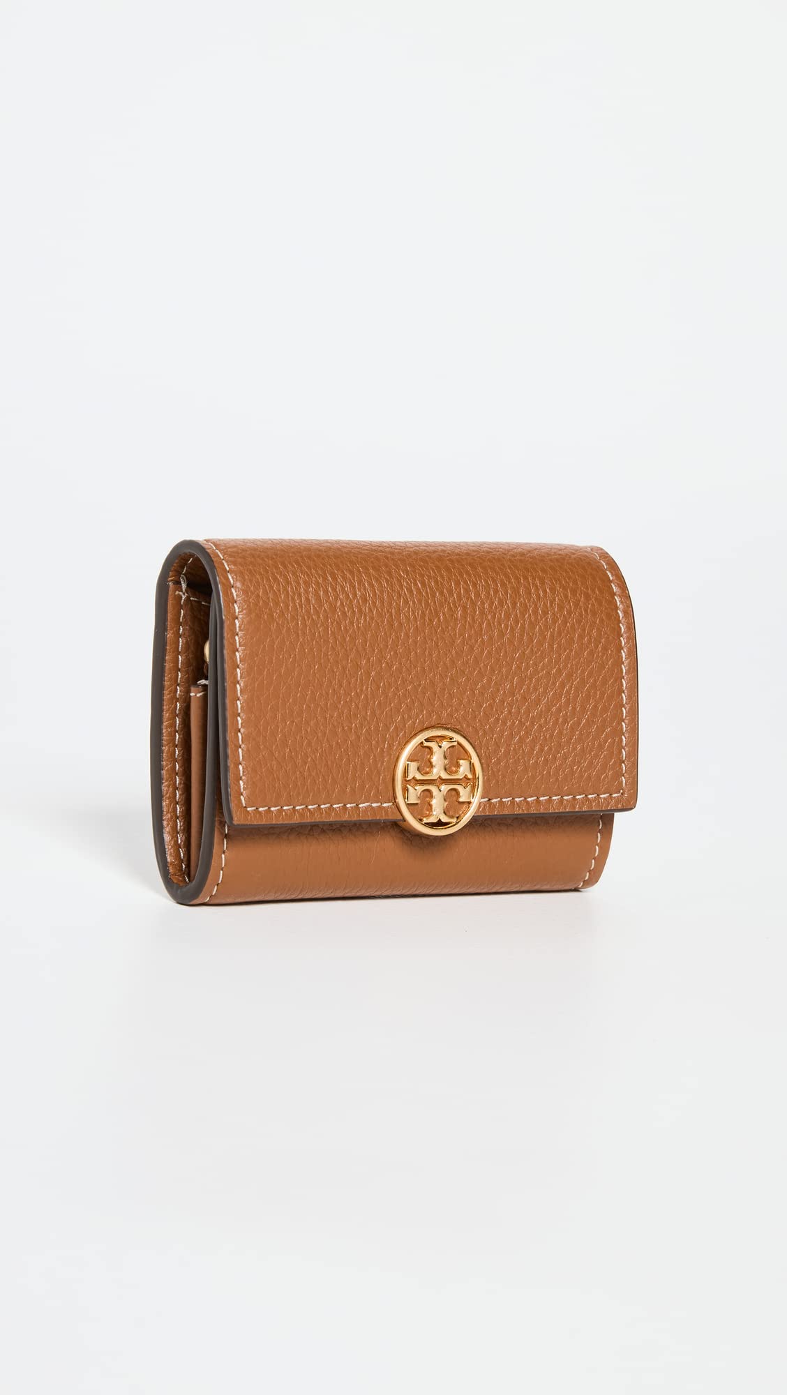 Tory Burch Women's Miller Mini Wallet, Light Umber, Grey, One Size