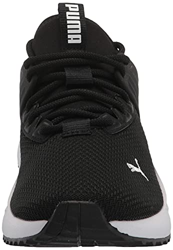PUMA Mens Pacer Future Classic Sneaker, Black/White, 11 US