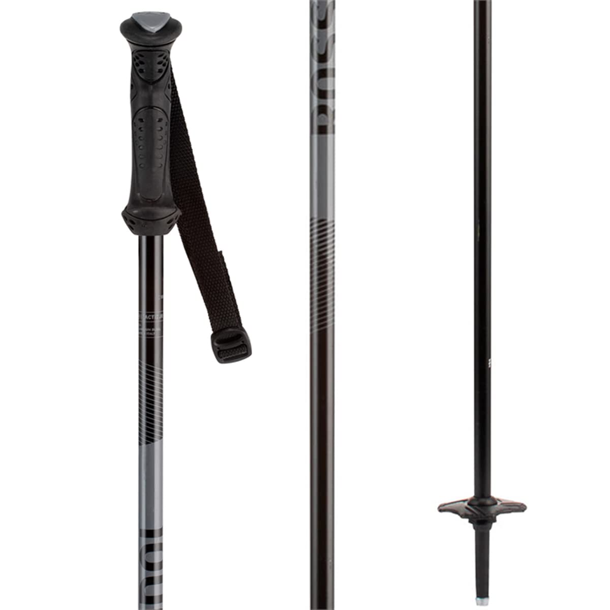 Rossignol Tactic Junior Kids Ski Poles Grey 105cm (44in)
