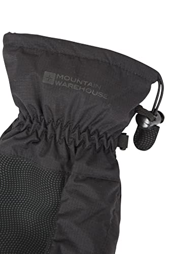Mountain Warehouse Classic Mens Waterproof Gloves Black X-Large