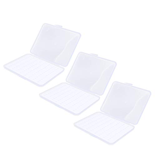 SALUTUYA 3Pcs Portable Crack Resistance High Toughness Fly Fishing Hook Box,Accessory Storage Box(Medium)