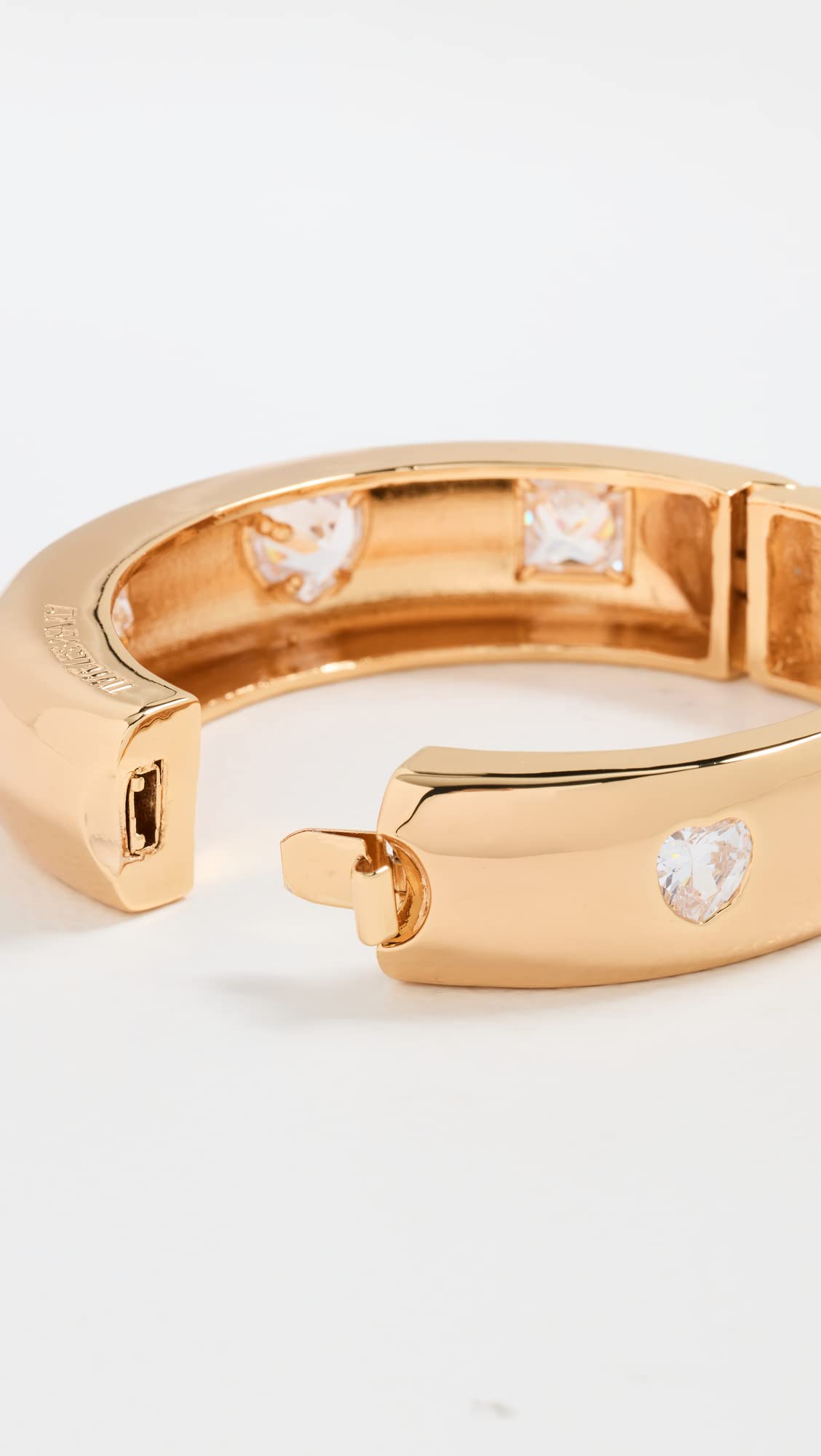 Timeless Pearly Women's Crystal Embellished Bracelet, Gold, One Size