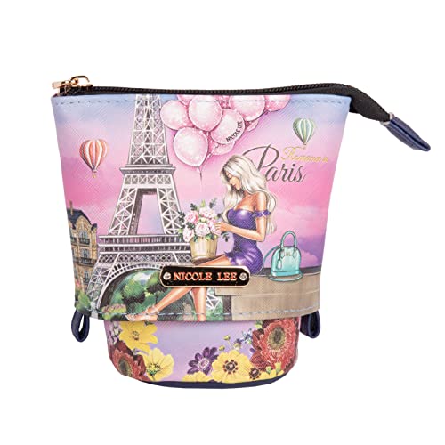 Nicole Lee Layered Makeup Cosmetic Brush Holder - Romance in Paris