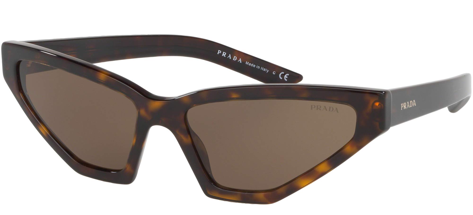 Prada PR 12VS Women's Sunglasses Havana/Brown 57