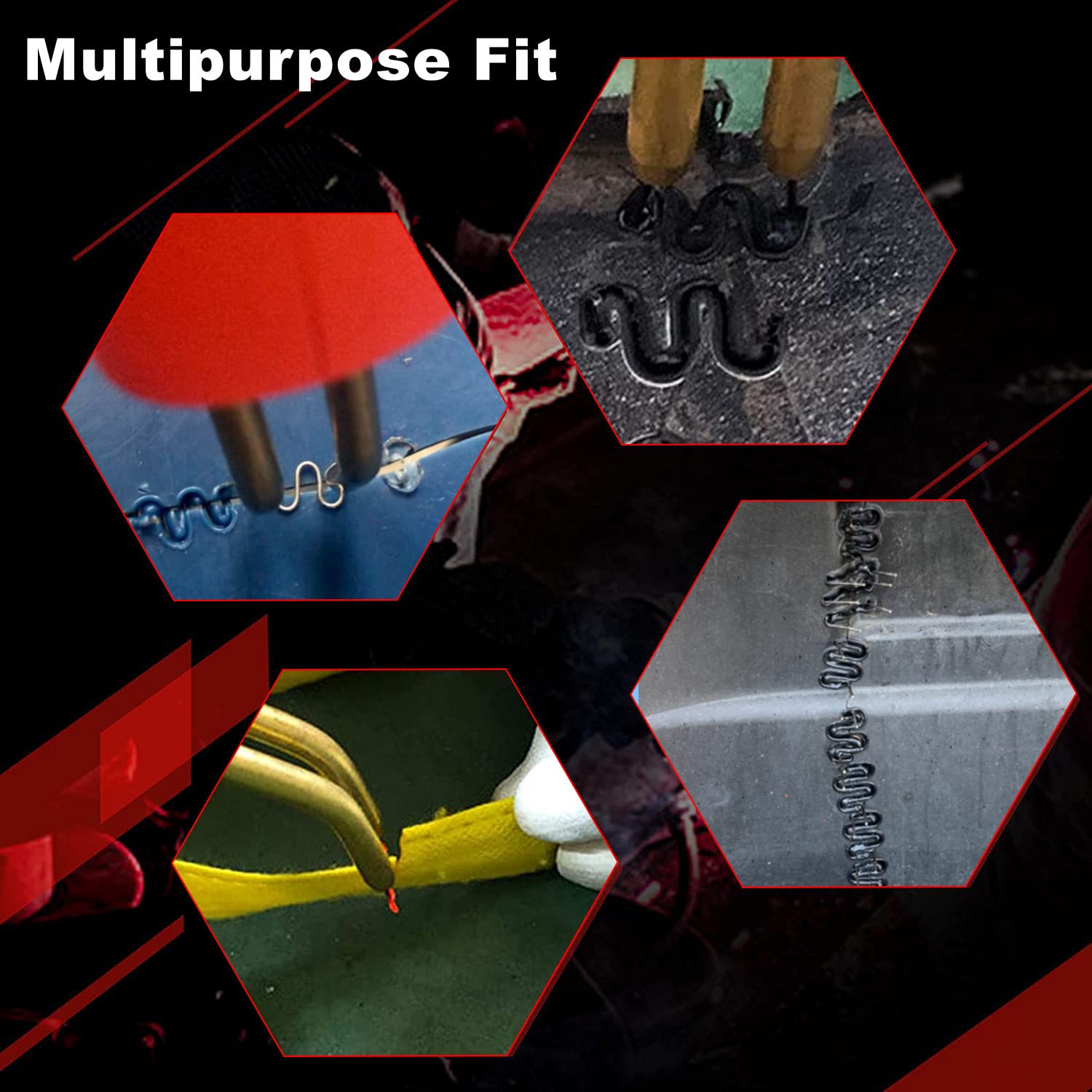 Wrdlosy Plastic Welder, Multipurpose Fit, Plastic Welding Kit, Quick Operation, Plastic Repair Welder Kit, More Comfortable Portable, An Ideal DIY Tool