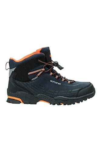 Mountain Warehouse Softshell Kids Hiking Boots Petrol Blue Kids Shoe Size 13 US