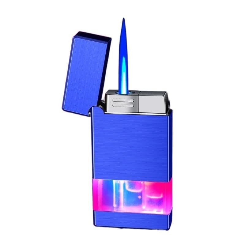 New Gas Lighter, Transparent Gas Window, Reusable, Easy to Carry, Suitable for Jezebel Gifts, Daily Use (Color : C3)